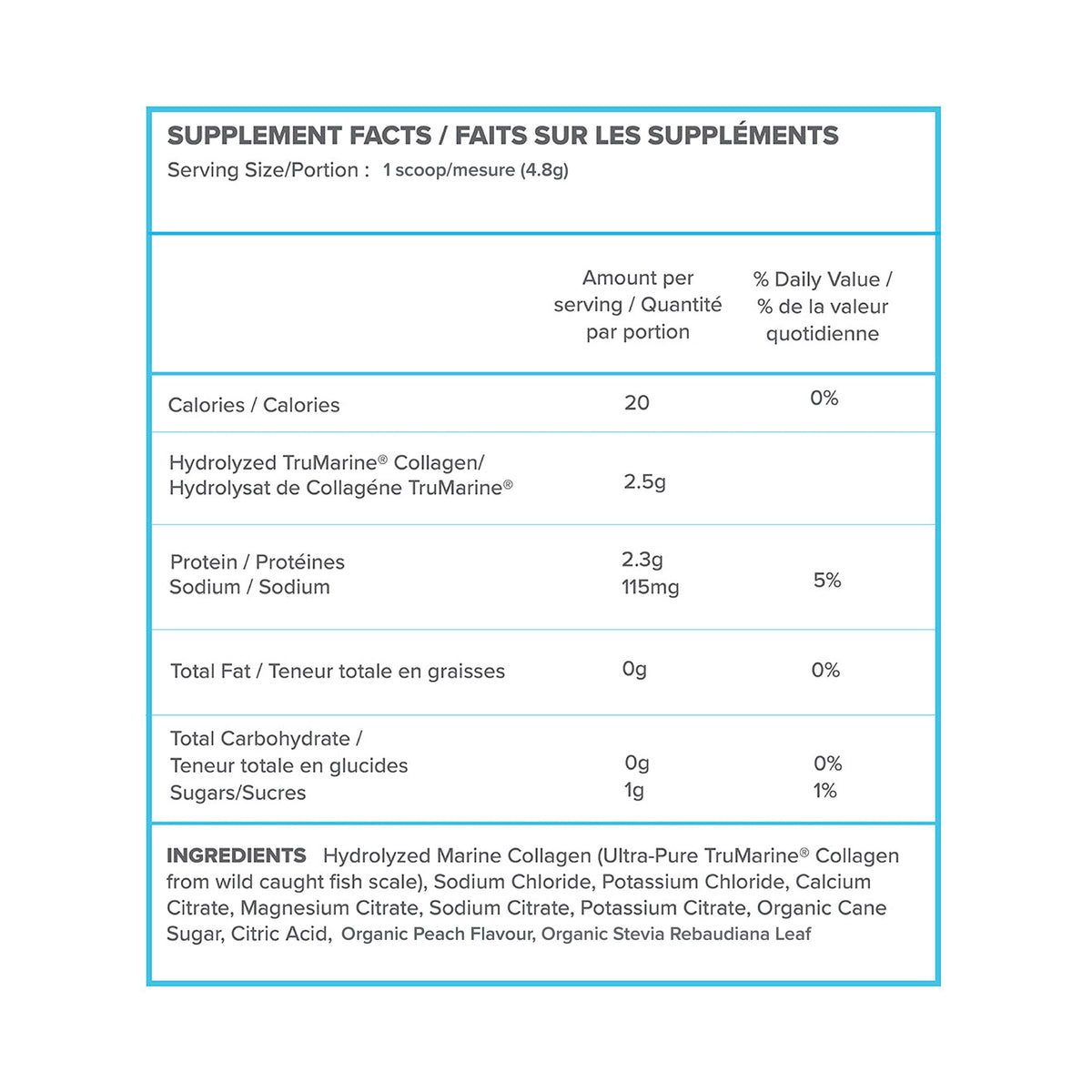ReHydrate + TruMarine® Collagen Jar - PEACH - 30 Servings – withinUs ...